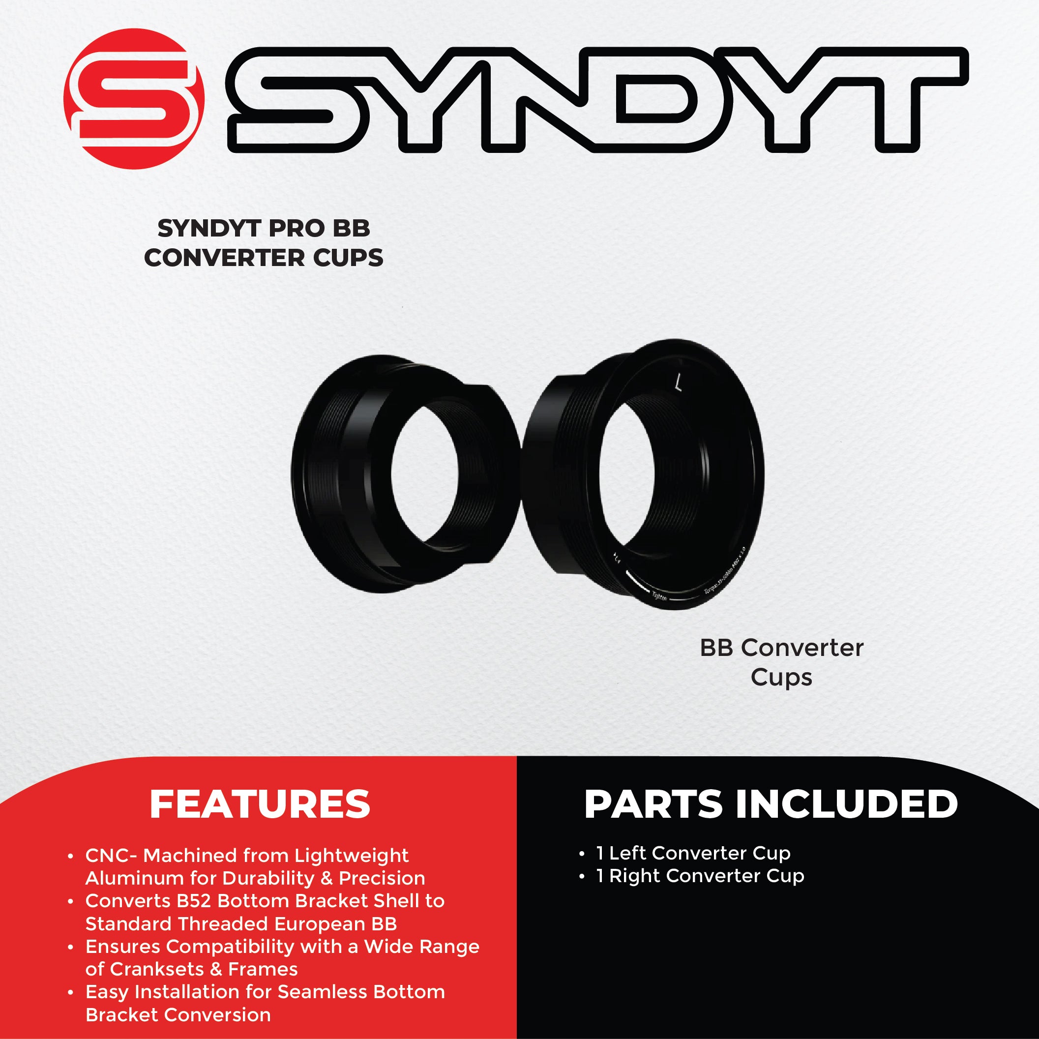 BMX Bike PRO BB Converter Cups - SYNDYT – SYNDYT, LLC